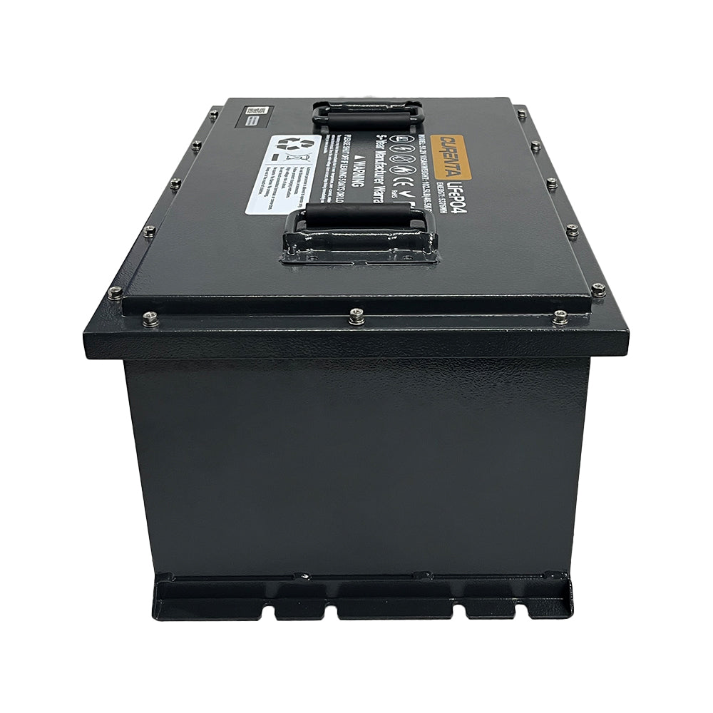 CURENTA 48V 105Ah Mini-Sized Lithium Iron Golf Cart Battery 51.2V 105A ...